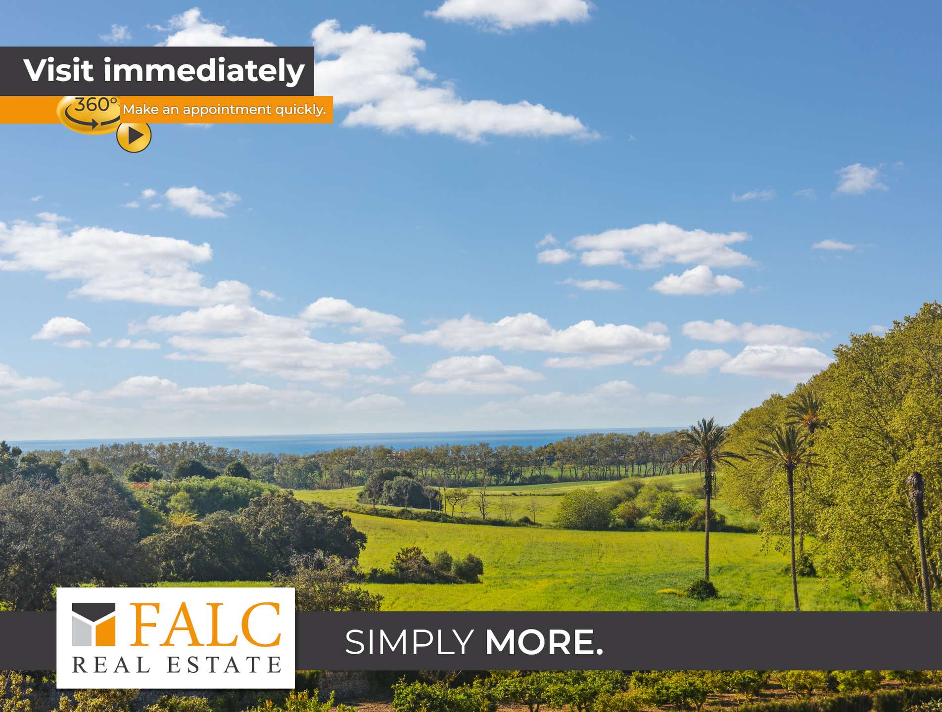 Privileged living directly on the golf course